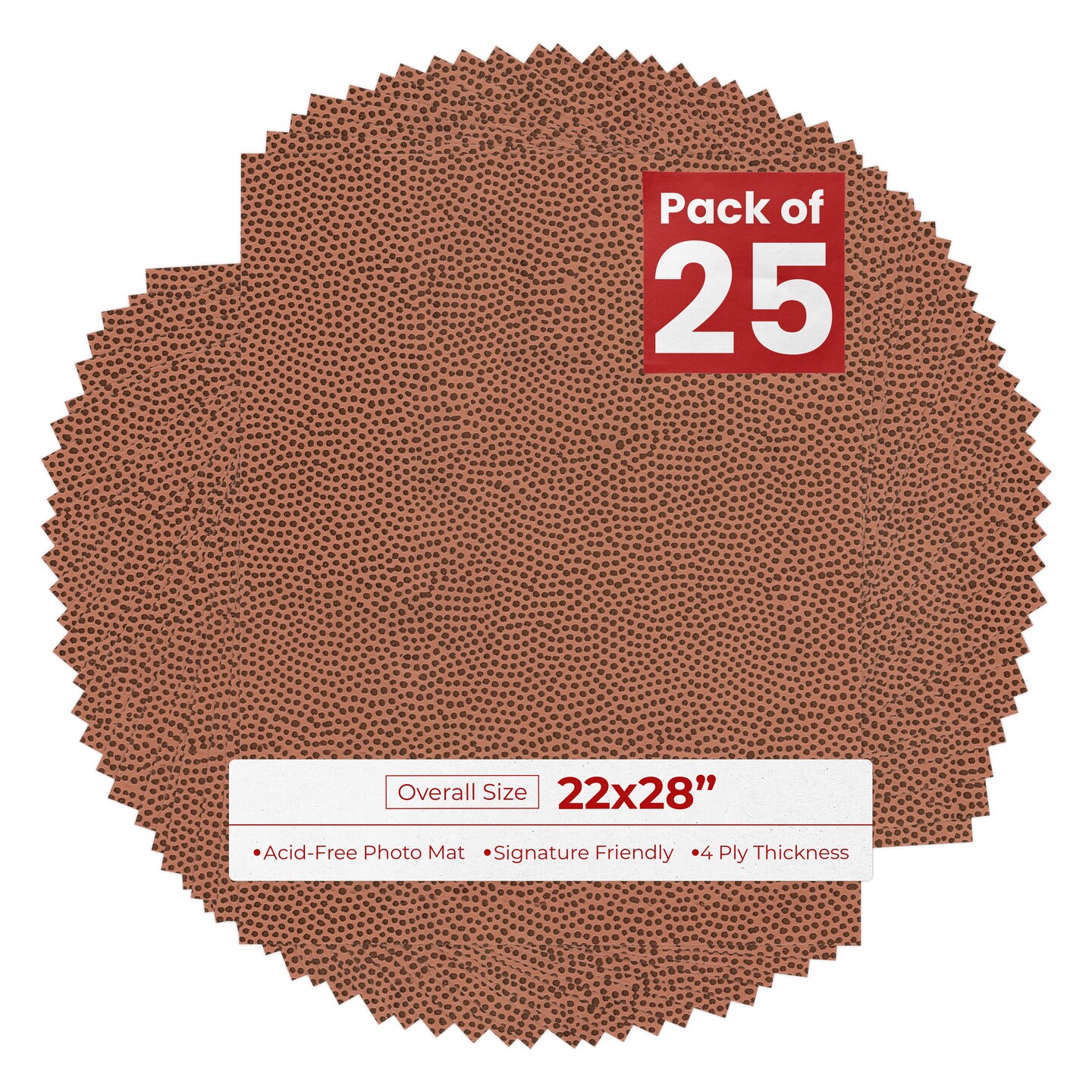 Football Texture 22x28 Uncut Mat Board - Blank Sheets, No Opening ...