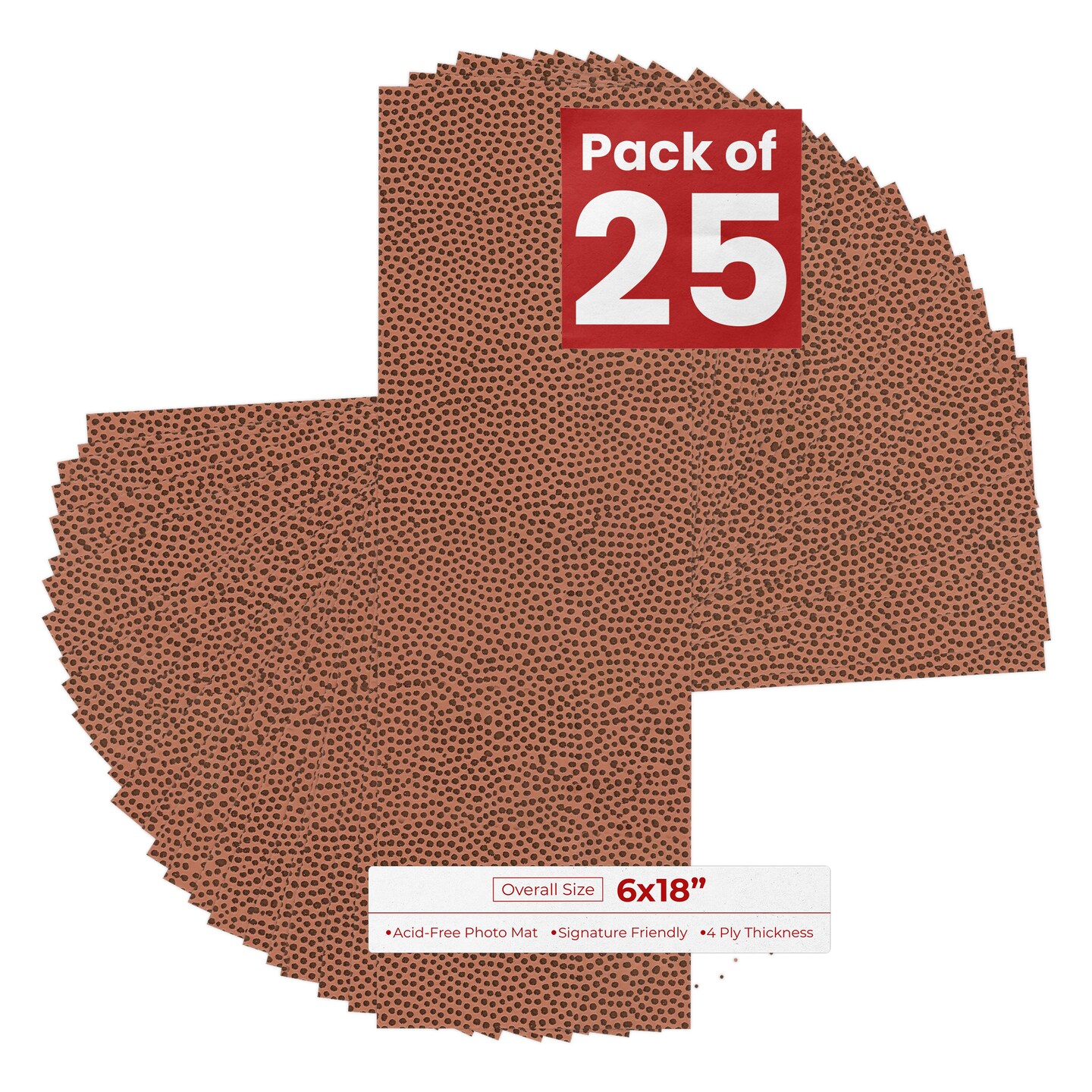 Football Texture 6x18 Uncut Mat Board - Blank Sheets, No Opening, Color ...