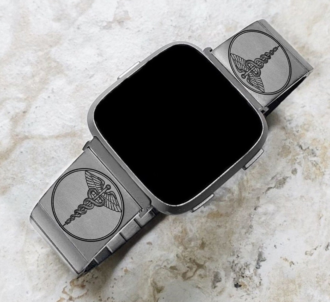 Fitbit Watch Band Medical Symbol for Versa Lite 2 3 4 and Sense 1 2 ...