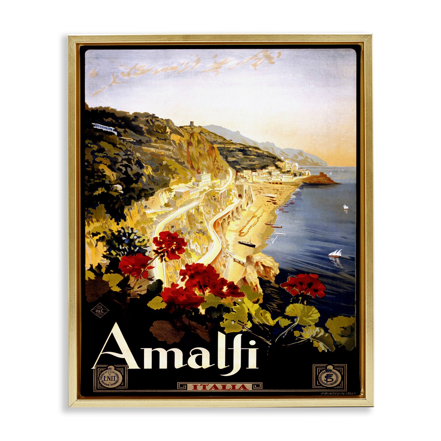 Stupell Industries Amalfi Coast Vintage Floating Frame By Lil' Rue | Michaels