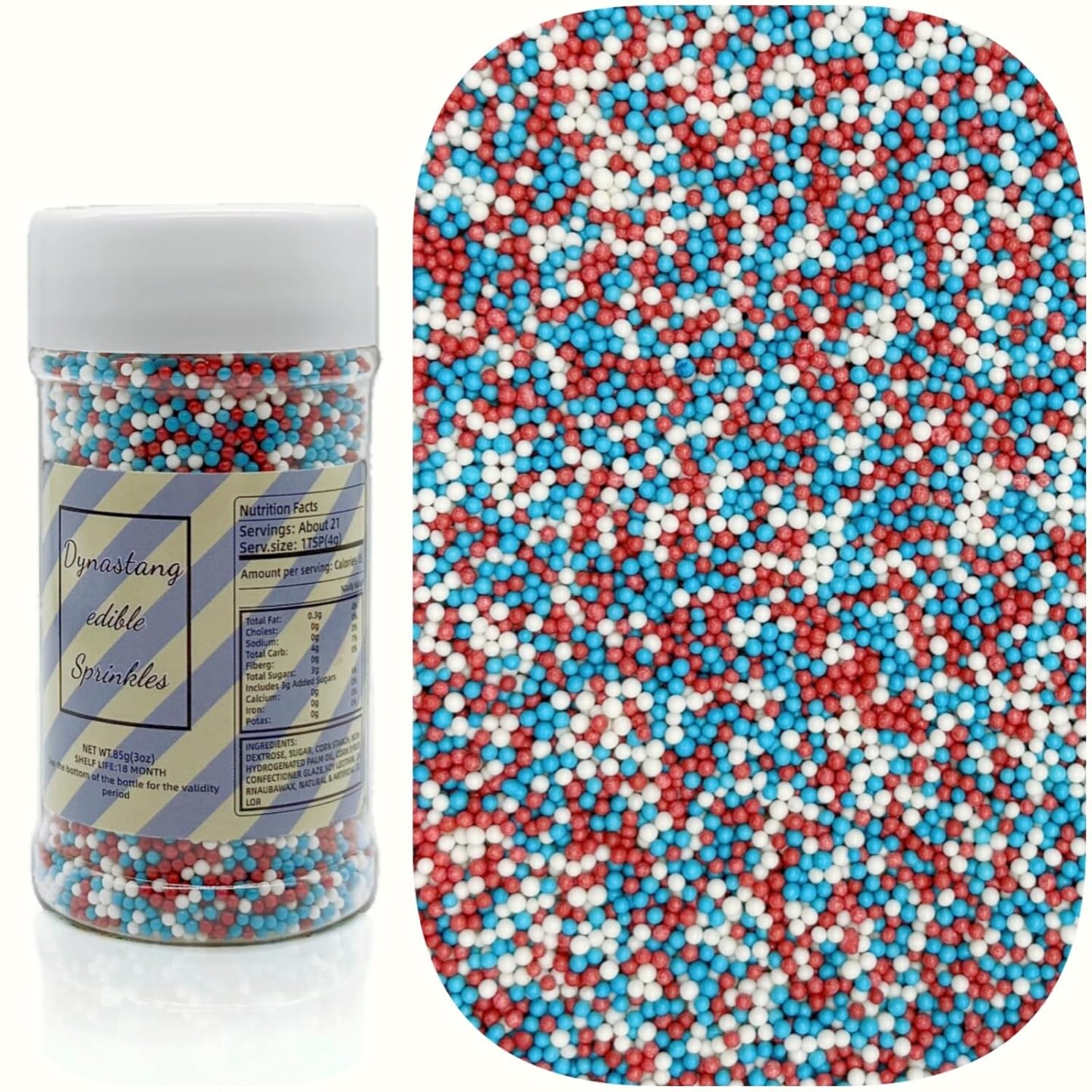 4th of July 2mm Patriotic Pearls Sprinkles Edible Pearls Cake ...