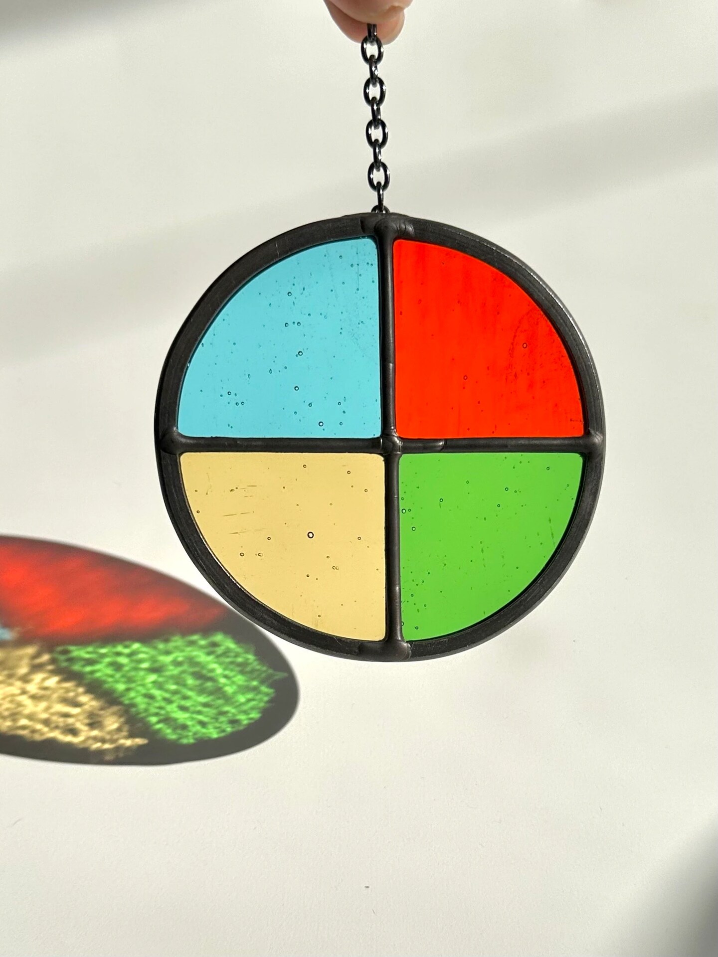 Train Station Window Inspired Stained Glass Suncatcher - Unique Gift ...