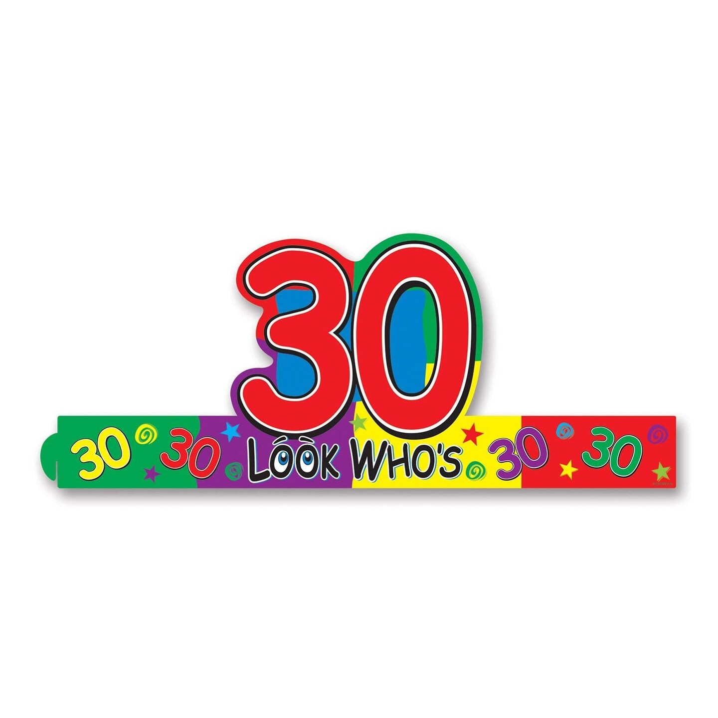 24 Pack Beistle Look Who's 30 Headband | Michaels