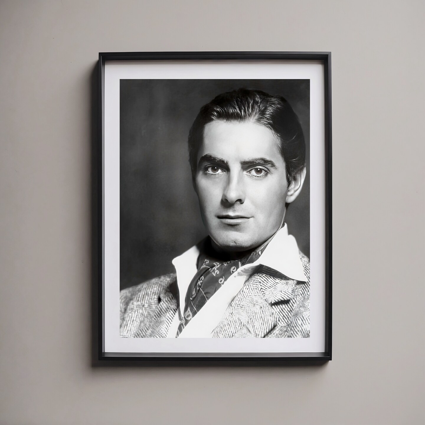 Tyrone Power c. 1939 studio portrait, black and white, multiple sizes ...