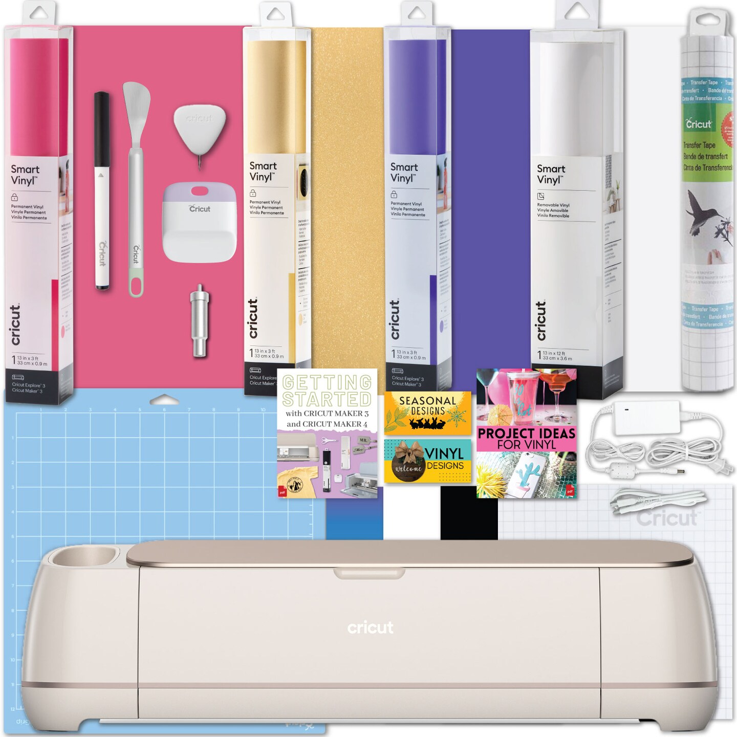 Cricut Maker 4 Cutting Machine with Smart Vinyl Rolls Bundle | Michaels