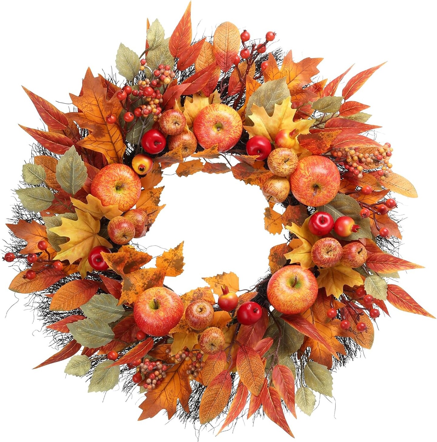 Fall Wreaths for Front Door .22"-24" Autumn Harvest Festival Wreath ...
