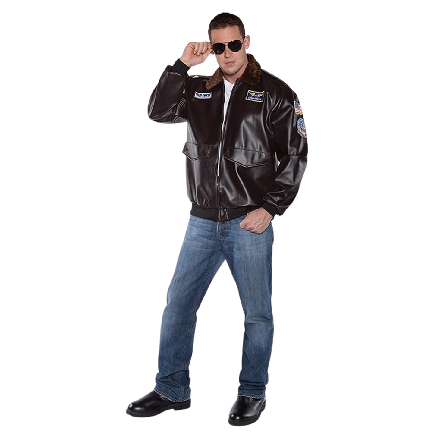 Flying High Jet Pilot Adult Costume Bomber Jacket | Michaels