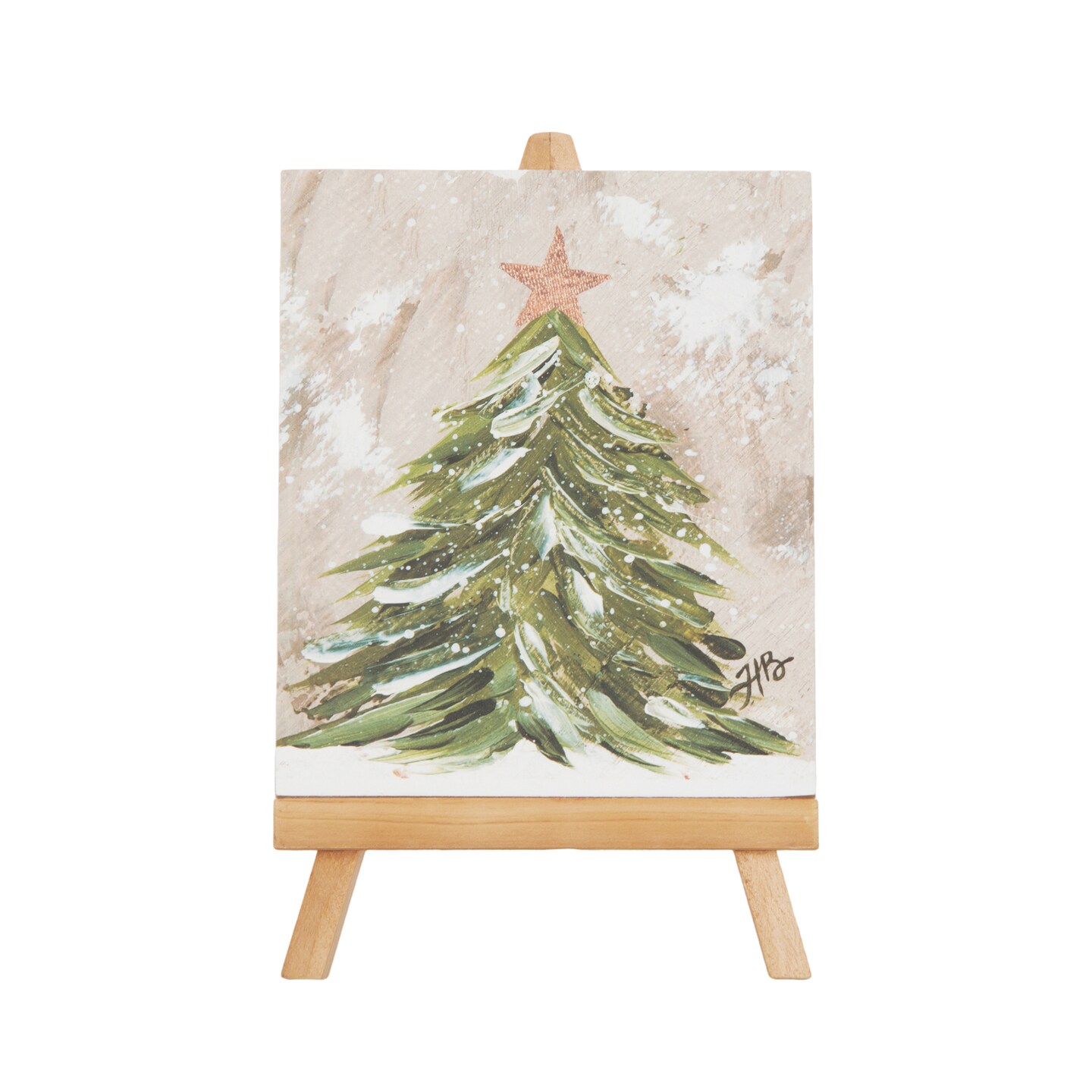 MDF Easel Canvas Holiday Tree Art Freestanding Tabletop Sign | Michaels