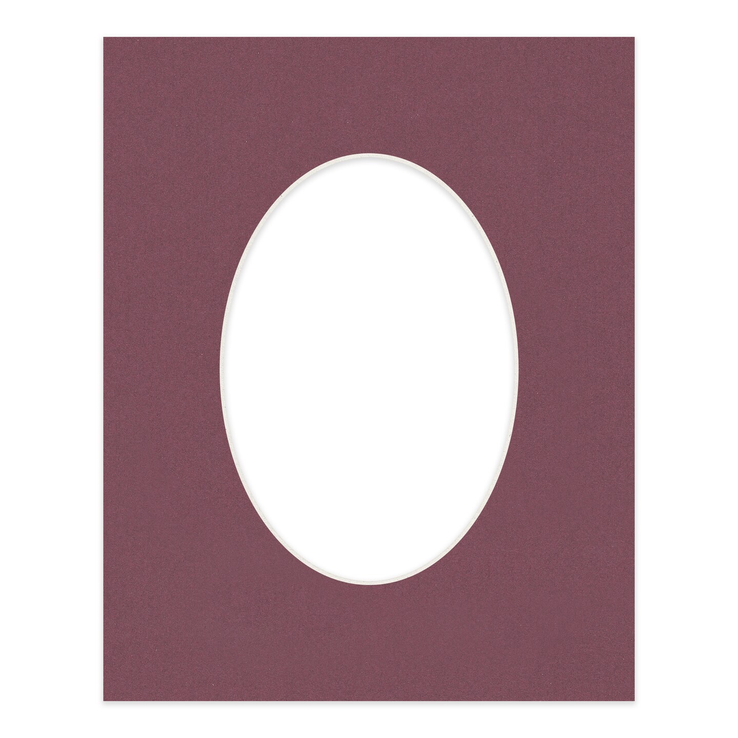 Raspberry Red Mat Board for 8x10 Frames - Oval Opening for 5x7 Photos ...