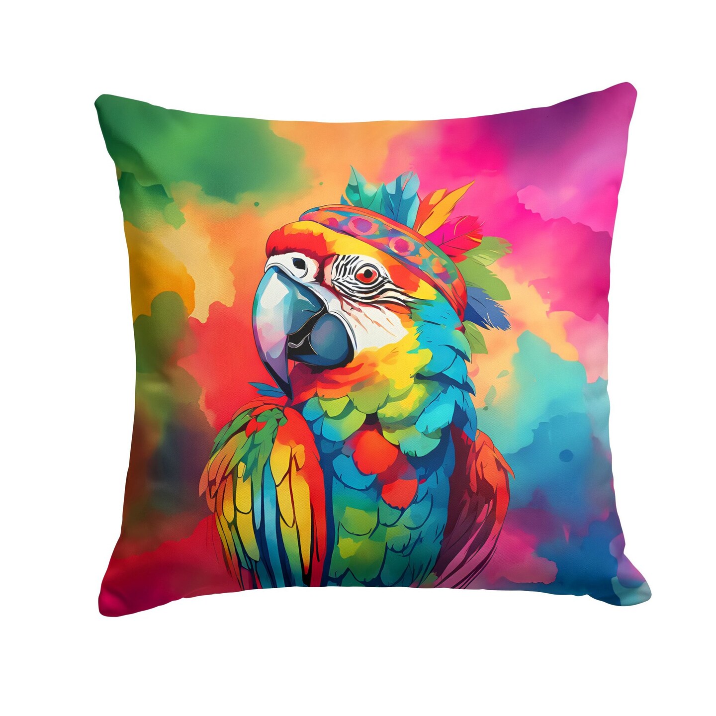 Edge Collections - 18" X 18" - Multicolor - NEW Parrot Throw Animal ...