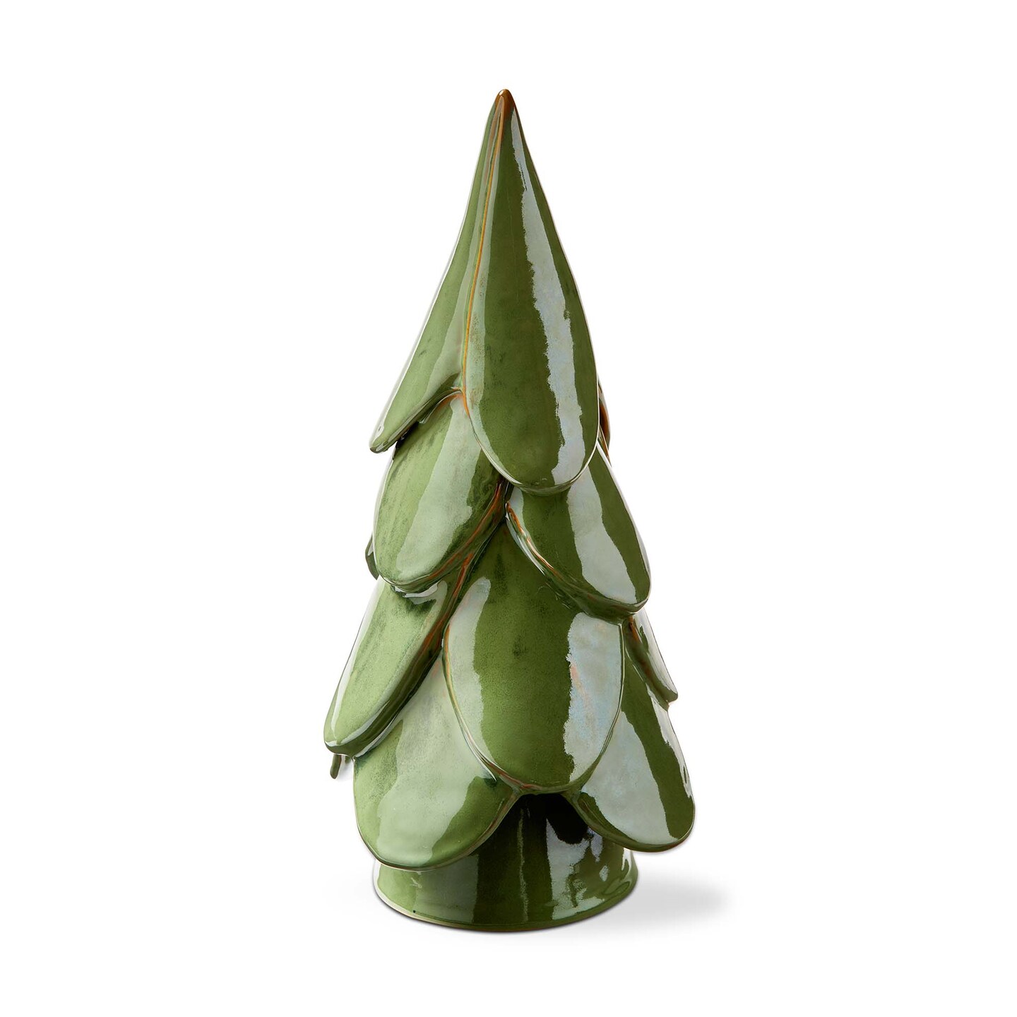 Vail Large Light Green Tree Decor Ceramic Holiday Sculpture 6.5x6.5x14 ...