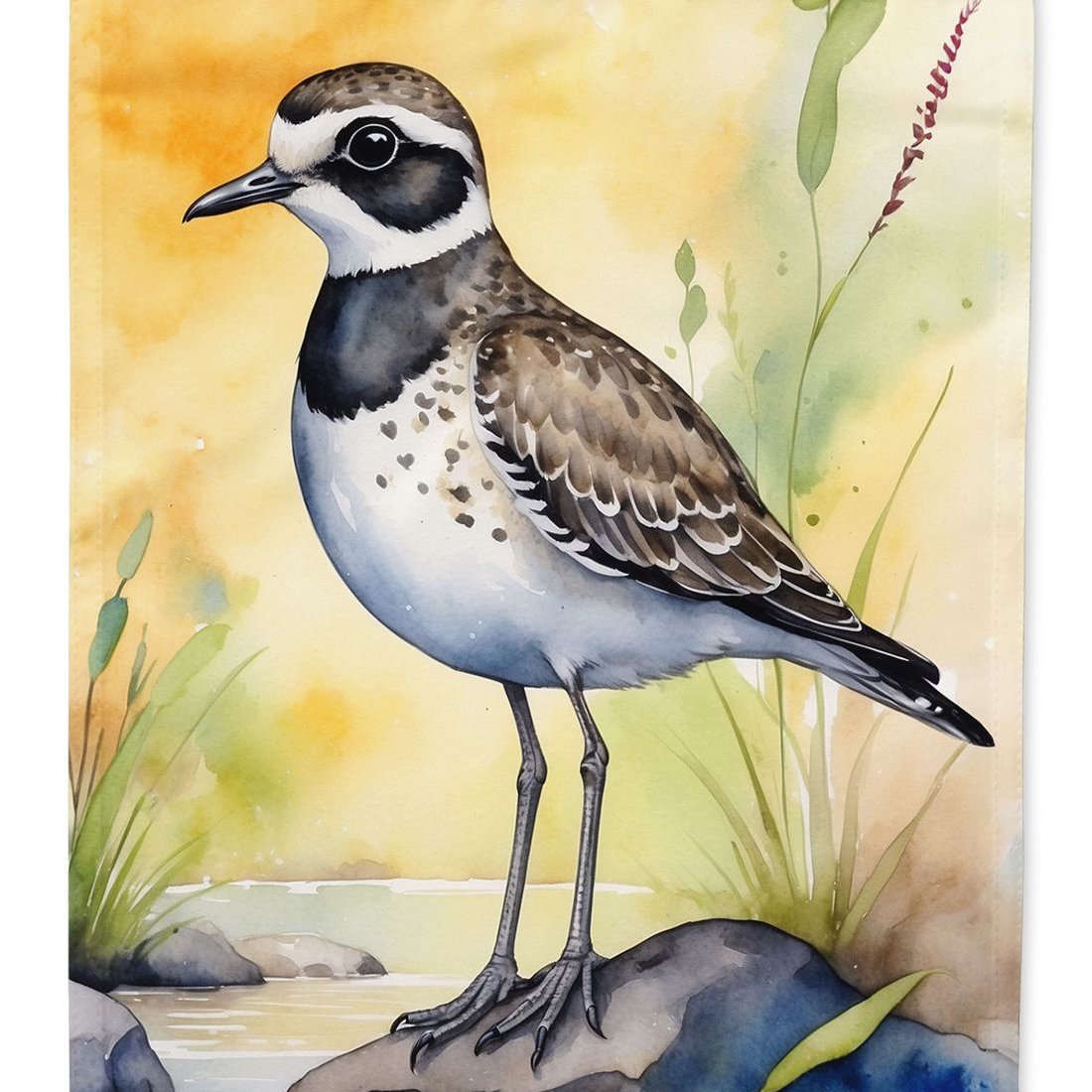 Edge Collections - 28" X 40" - Multicolor - American Golden-Plover Bird ...