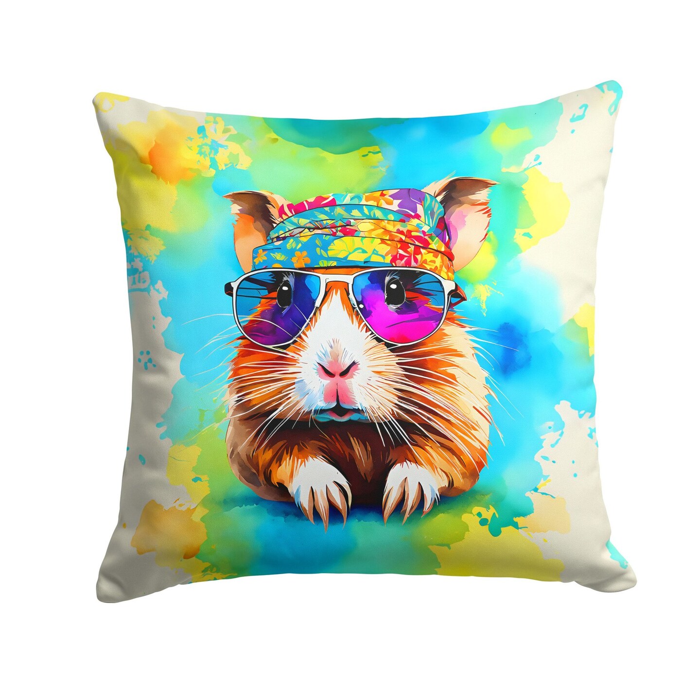 Edge Collections - 18" X 18" - Multicolor - Pig Guinea Hippie NEW ...