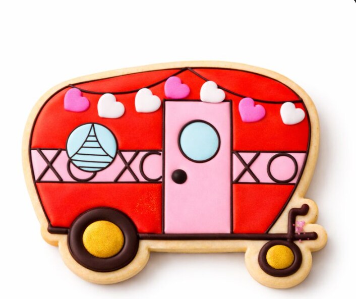 Love Shack Camper Cookie Cutter and Stamp with Size Option, Size: 3.5 ...