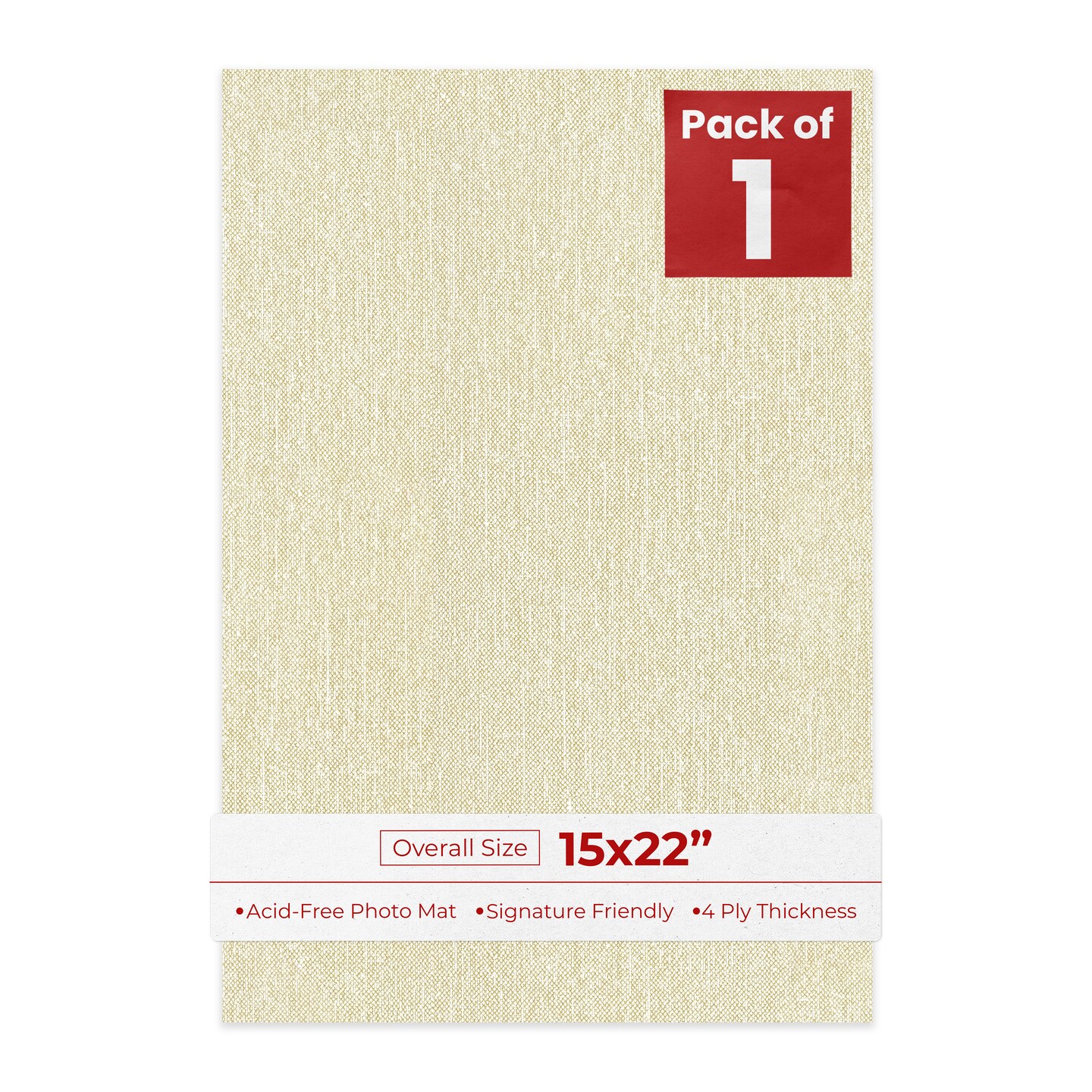 Off White Canvas 15x22 Uncut Mat Board - Blank Sheets, No Opening ...