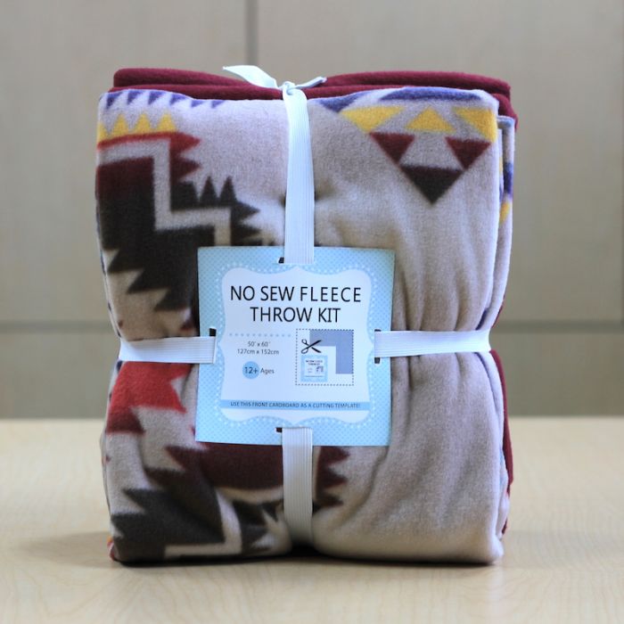 Native American Design Anti-Pill No Sew Throw Fleece Fabric Kit | Michaels