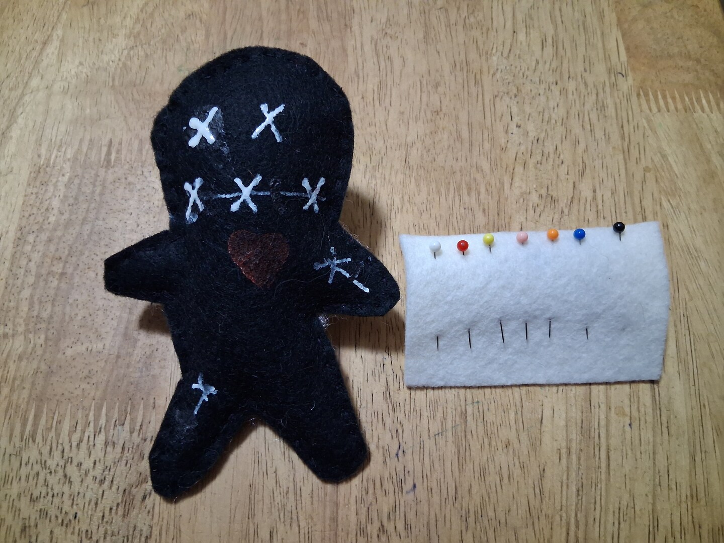 Voodoo Doll Poppet Pal with Pins or Juju Dammit Doll Stress Relief Gift ...