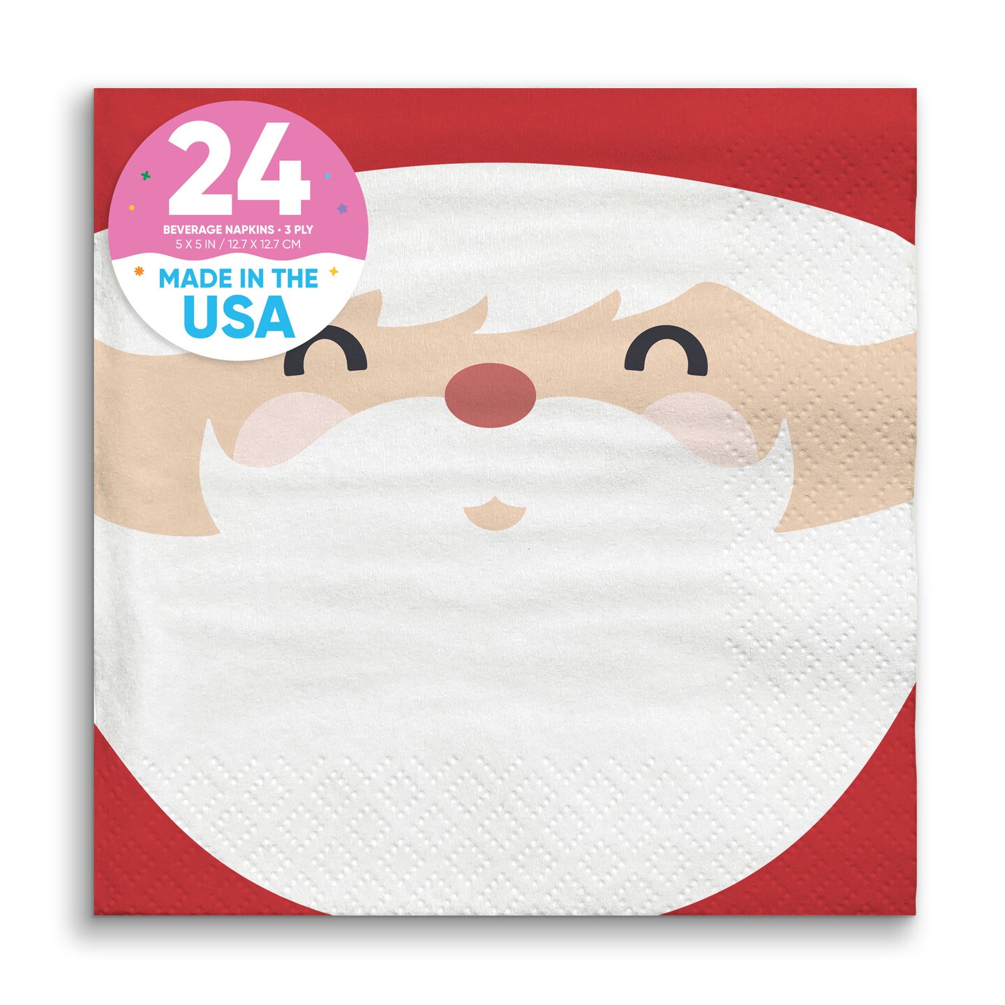 Big Dot of Happiness Jolly Santa Claus Napkins, Funny Christmas Party ...