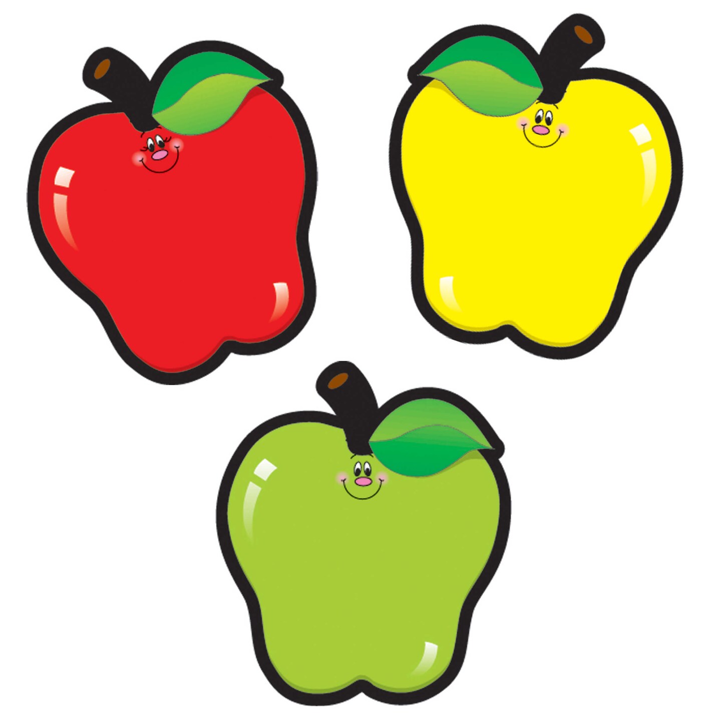 Carson Dellosa 36PC Apple Cutouts, Red, Yellow, and Green Back to ...