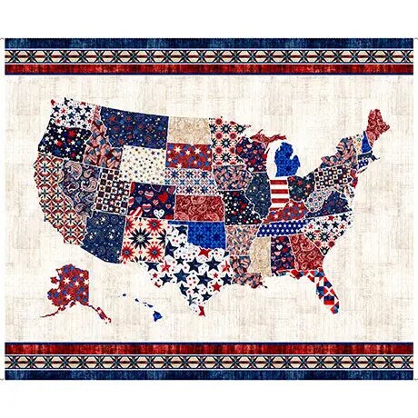Multi Color United States Map Tapestry Panel | Michaels