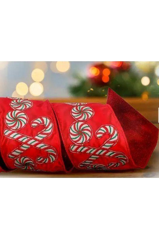 4" Peppermint Candies Disc Ribbon (5 Yards) | Michaels
