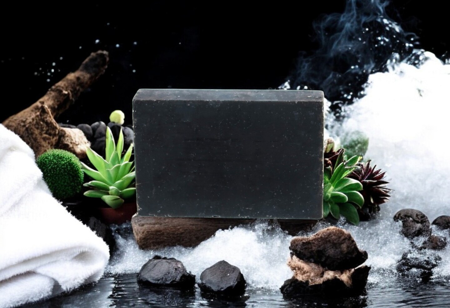 ACTIVATED CHARCOAL DETOXIFYING “BLACK SOAP” - 5.1-6 oz Bar of Skin ...