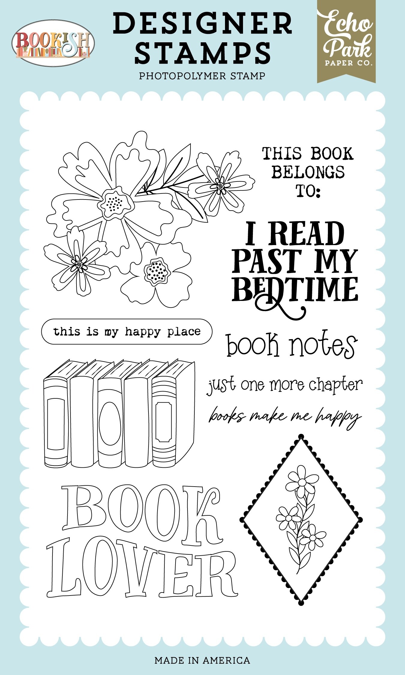 Bookish Stamp Set-Just One More Chapter | Michaels