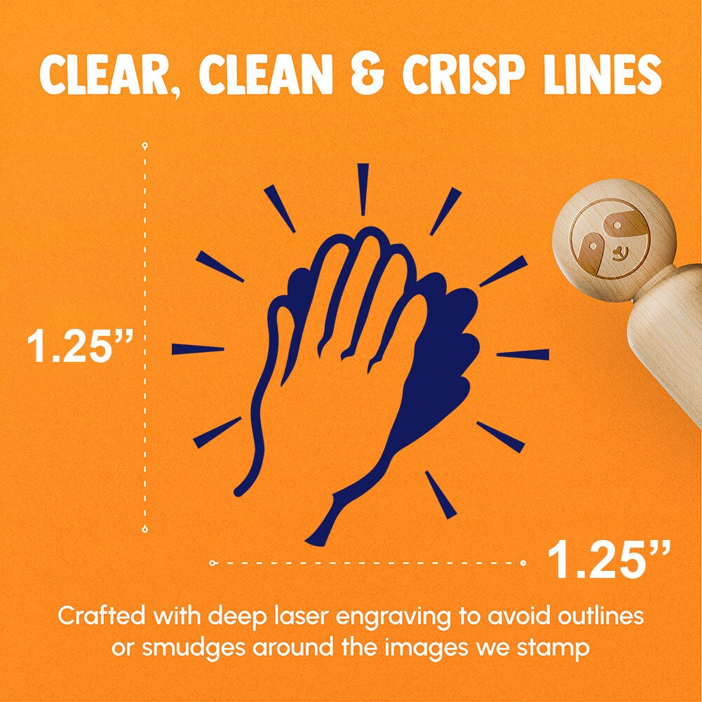 Clapping Hands Happy Celebration Rubber Stamp for Stamping Crafting ...