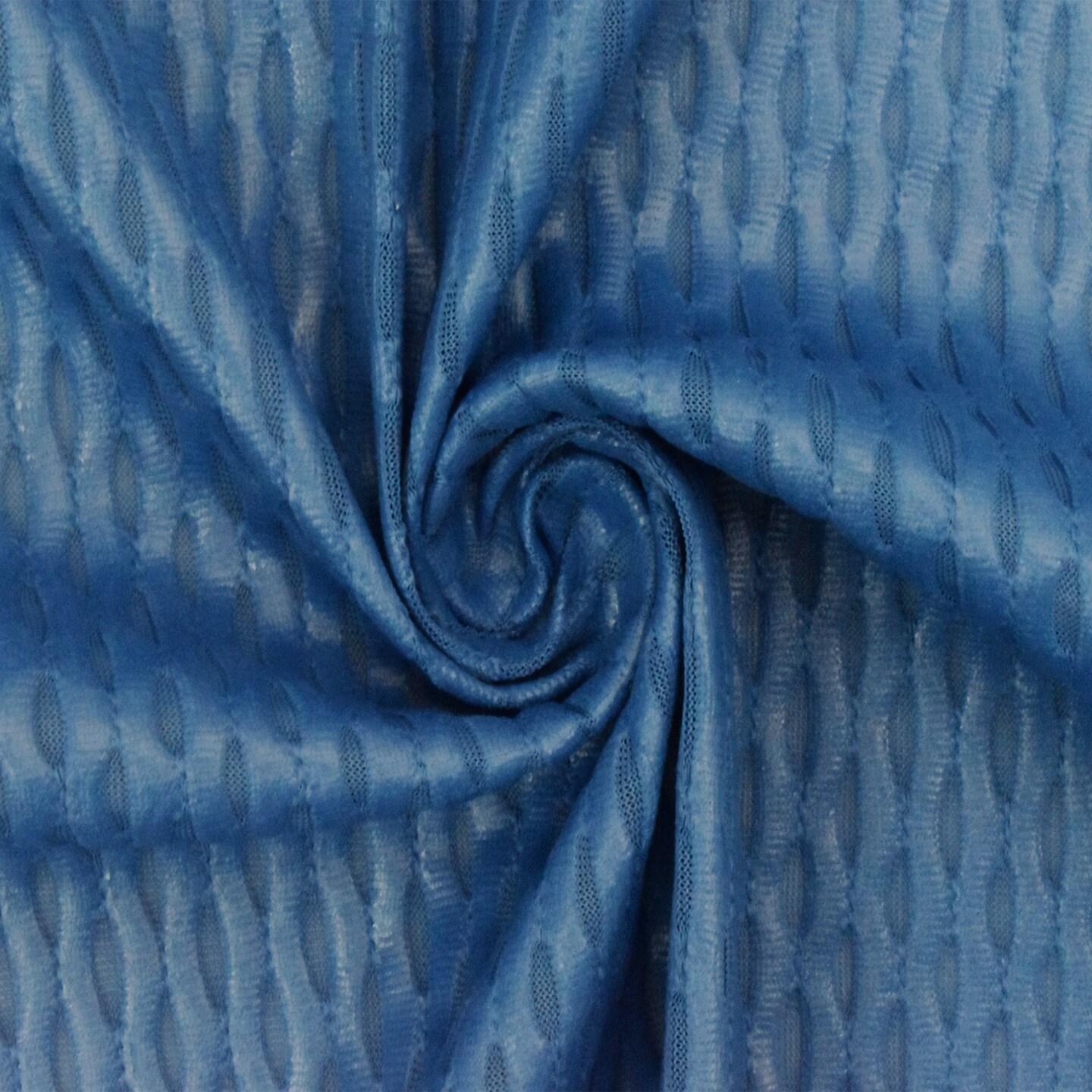 Hero Blue Famous Maker Stretch 3D Mesh Yoga Activewear Fabric By the ...