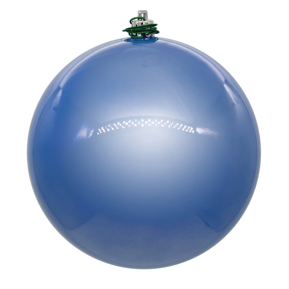 4.75in Periwinkle Pearl Christmas Ball Ornaments (Set of 4) | Michaels
