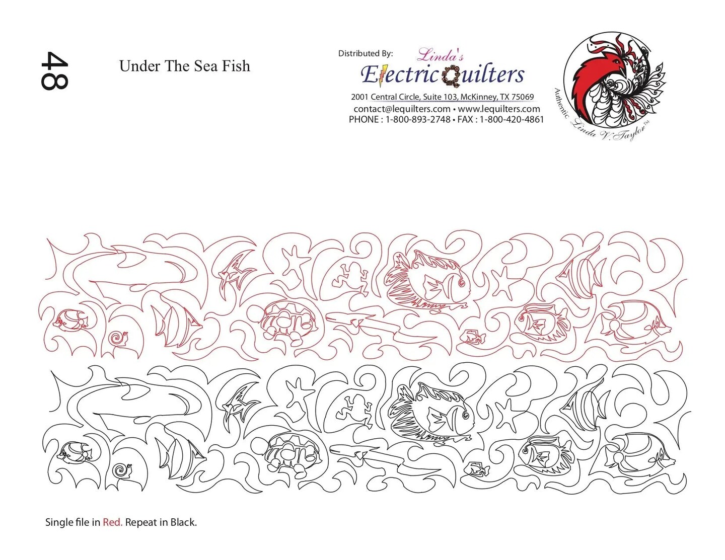 048 Under The Sea Fish Pantograph by Linda V. Taylor | Michaels