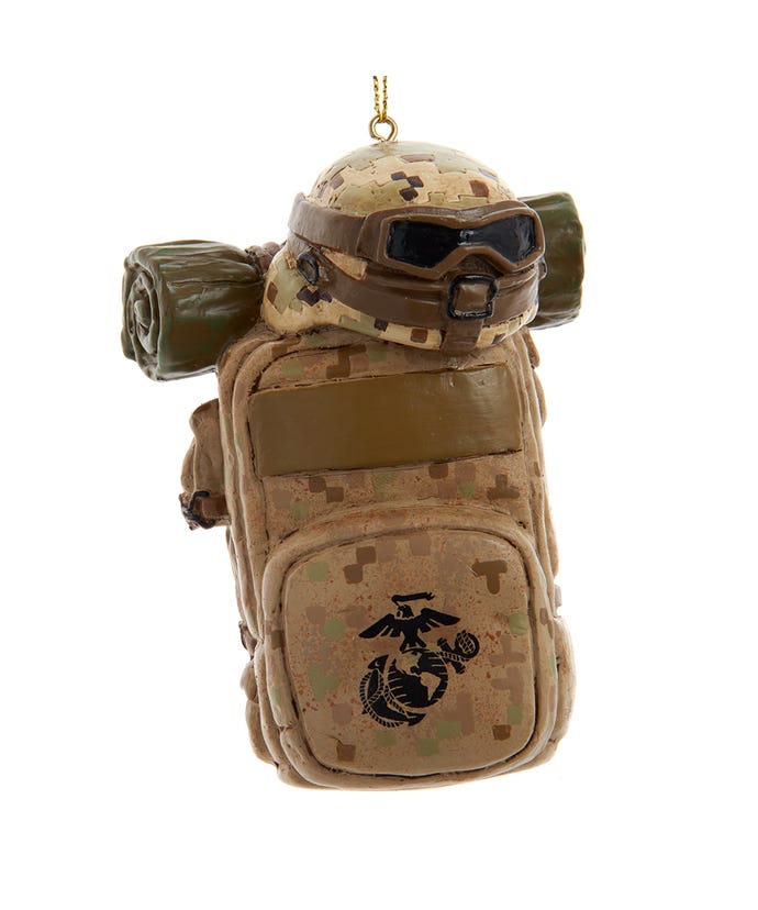 U.S. Marine Corps Backpack With Helmet Ornament | Michaels