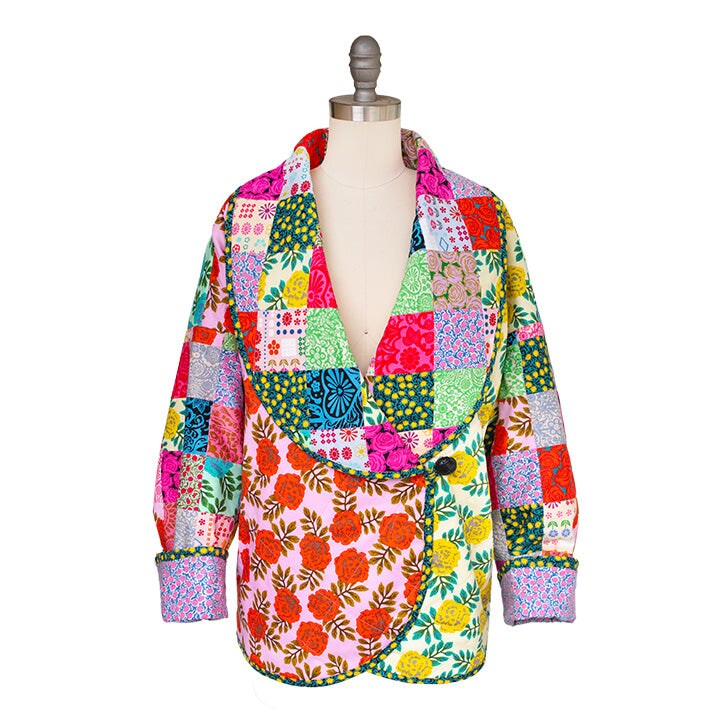 Northcott Fabrics Anna Maria Yesterday Rosebud Quilted Coat Pattern ...