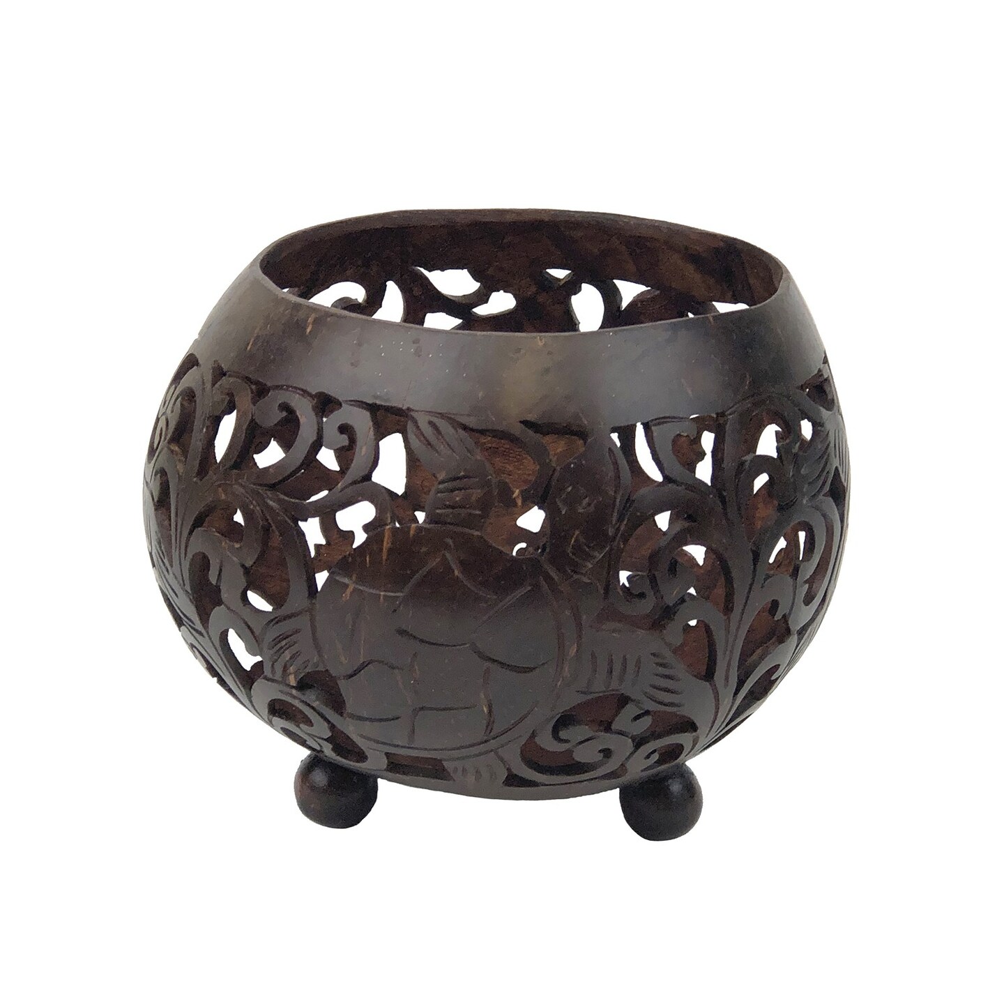 Carved Coco Turtle Table Accent | Michaels