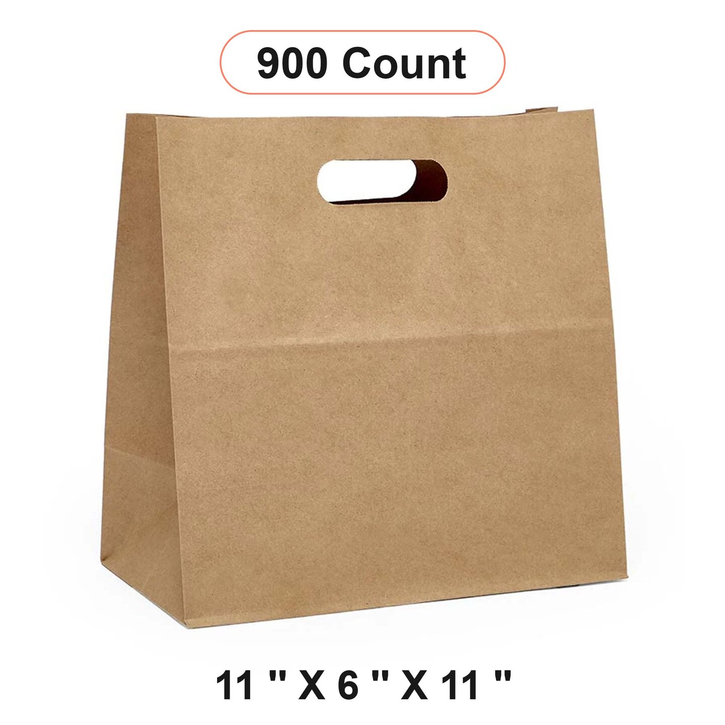 Die Cut Handle Retail Paper Bags 11'' x 6'' x 11'' | Michaels