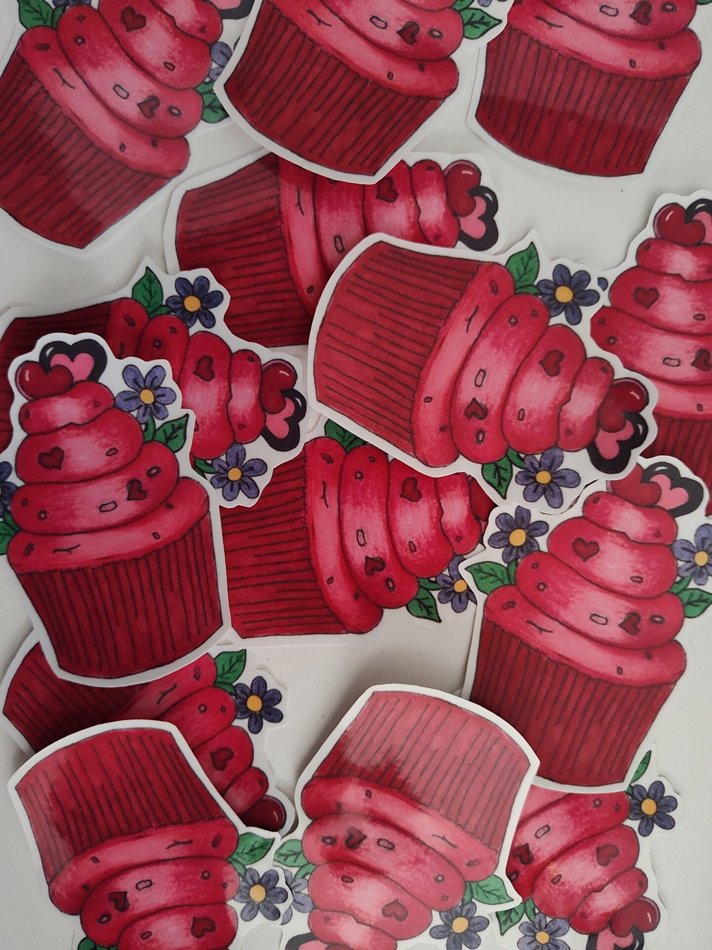 Red Cupcake Vinyl Sticker | MakerPlace by Michaels