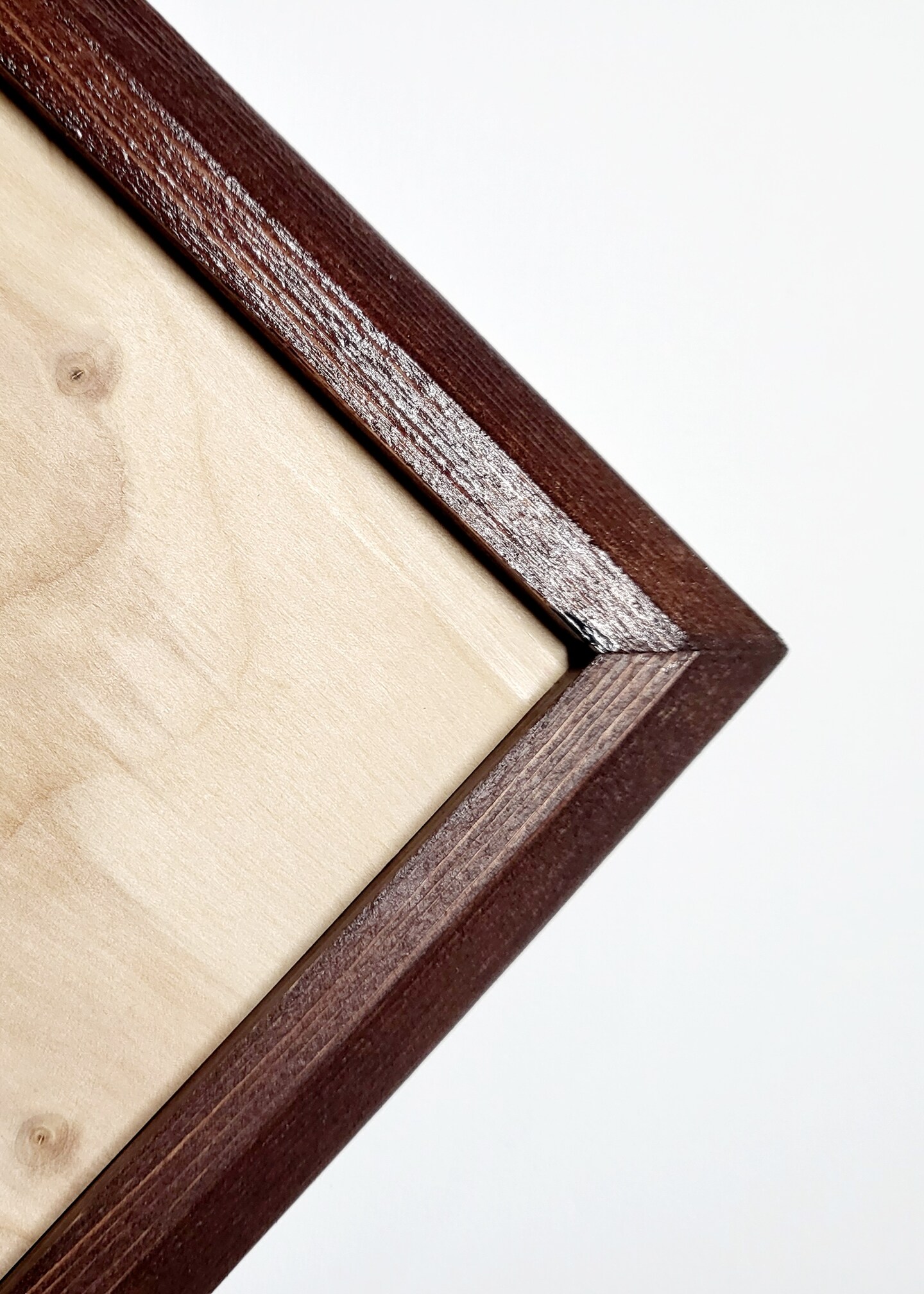 *Matte Red Mahogany* Wood Panel Frame Assembly.75 Border with Bevel ...