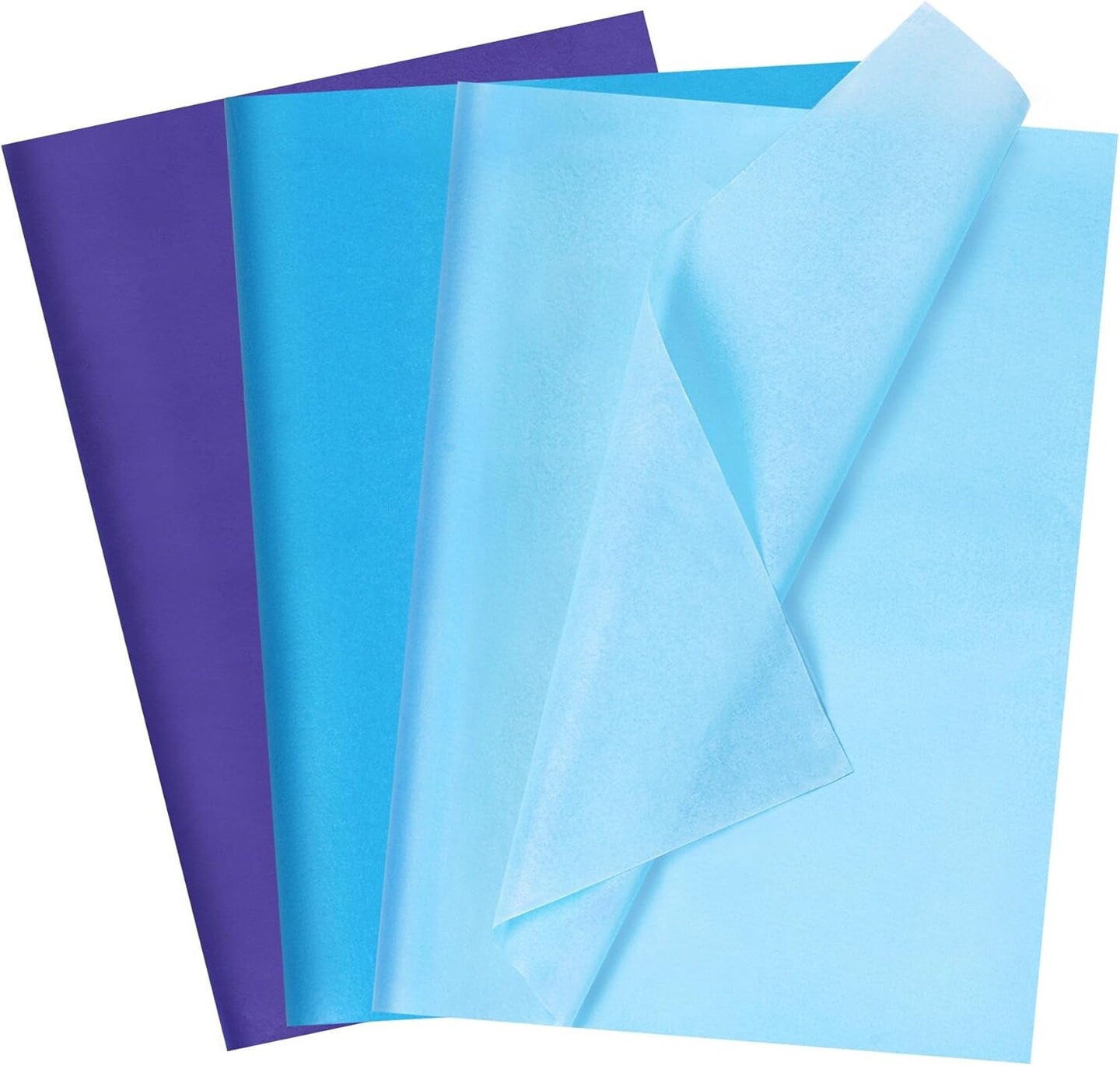 60 Sheets Christmas Blue Tissue Paper Bulk, Gift Tissue Paper for Gift ...