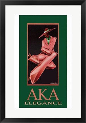 Framed Art AKA Elegance by Kelly Jackson 24 x 15, Size: Framed 15x26 ...