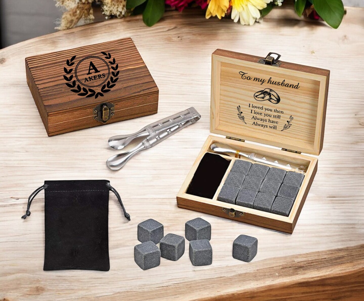Personalized Whiskey Stones Kit - Whiskey Stones - 15Pcs Cocktail ...