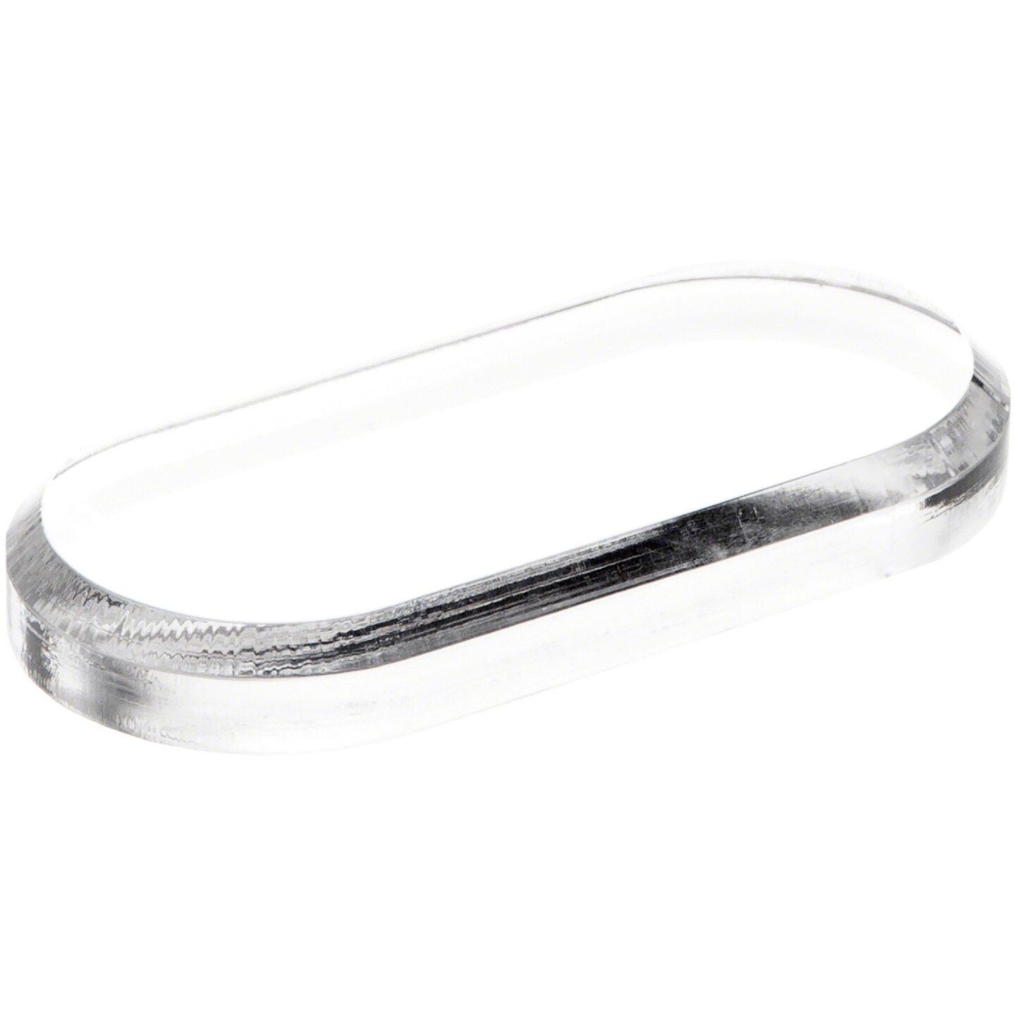 Plymor Clear Acrylic Oval Beveled Display Base, 4" W x 2" D x 0.5" H ...