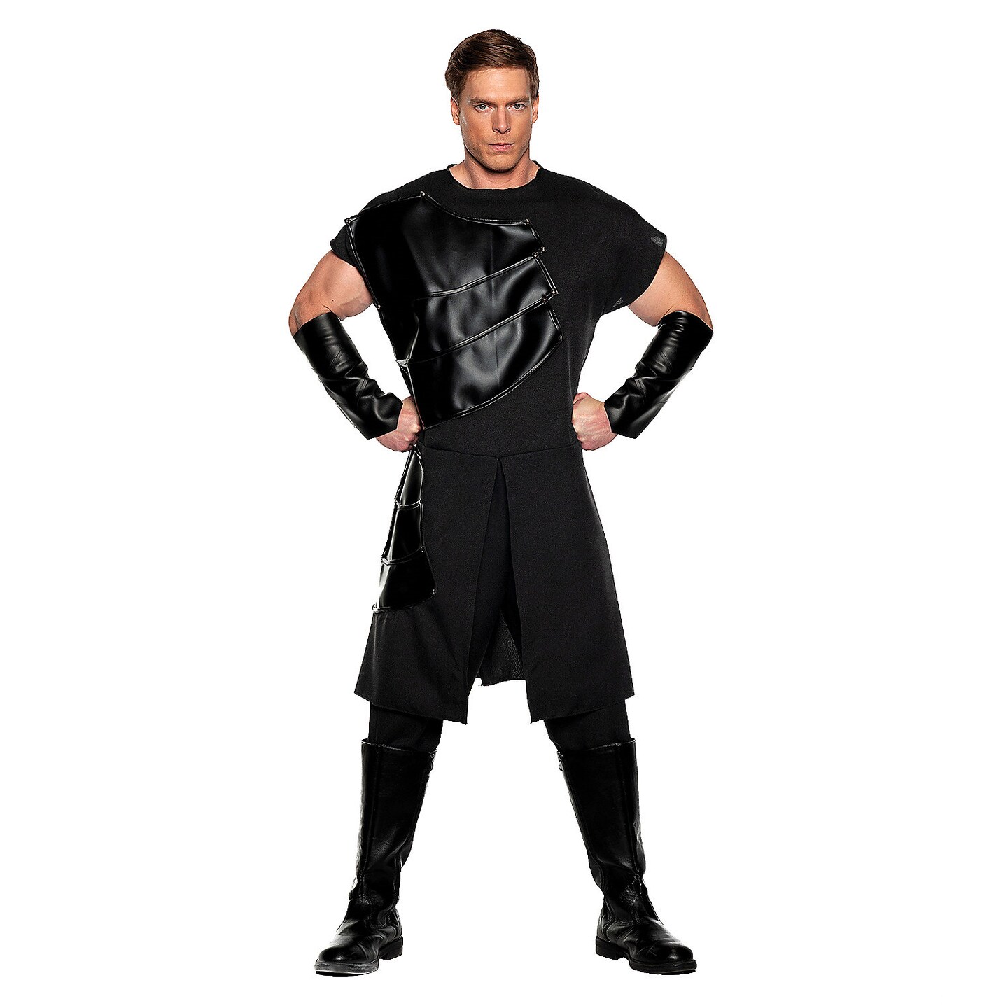 Men's Black Dragon Slayer Costume with Armor Accents | Michaels