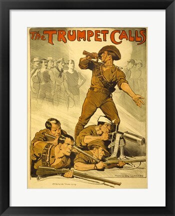 Framed Art Trumpet Calls Wall Decor 18x24 Artwork | Michaels