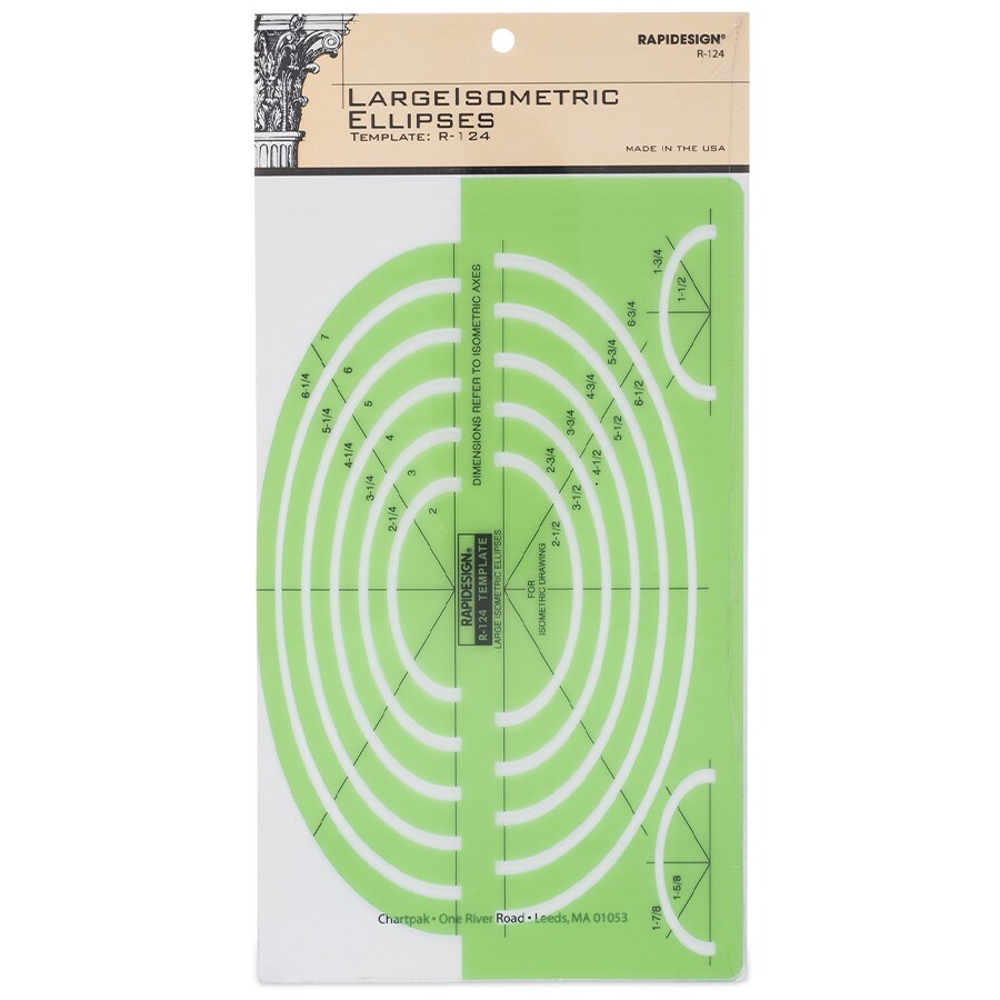 Rapidesign Large Isometric Ellipses Template, 1 Each | Michaels