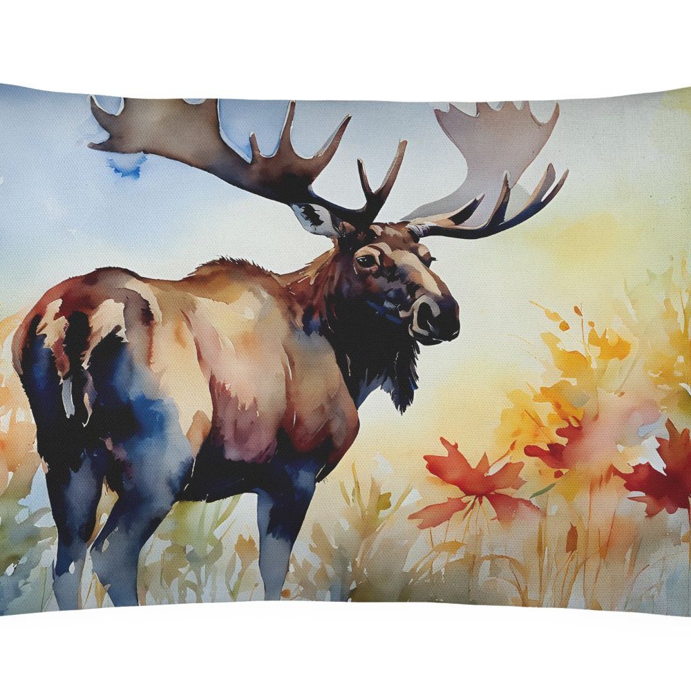 Edge Collections - 12" x 16" - Multicolor - Moose Watercolor Wildlife ...