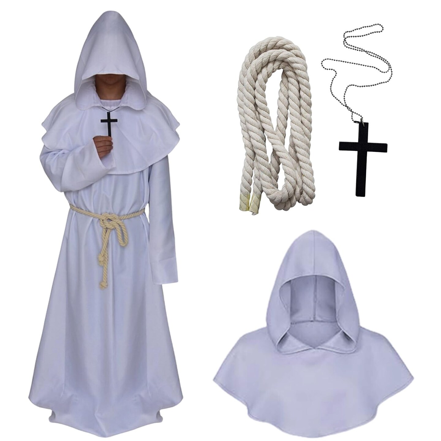 Medieval Monk Robe Priest Robe Halloween Cosplay Costume Cloak | Michaels