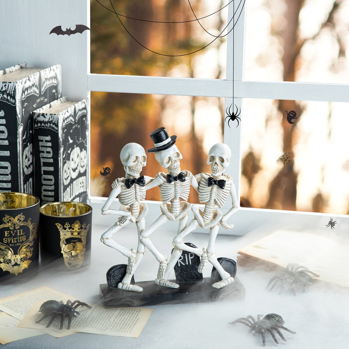 10.50''H Halloween Polyresin Dancing Skeleton Table Decor | Michaels
