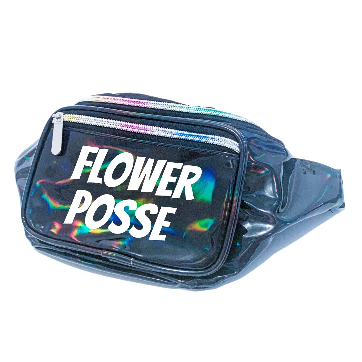 Flower Posse Holographic Metallic Fanny Pack - Fully Customizable ...