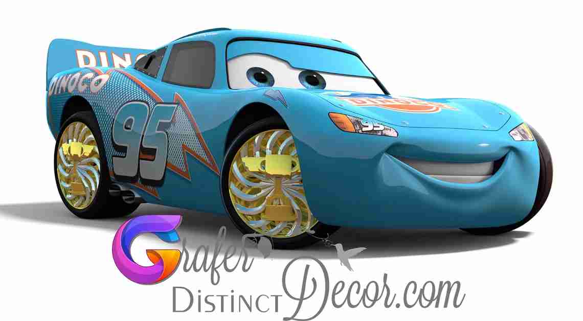 Dinoco - Lightning MCQUEEN Racing car Decal Custom wraps For ...