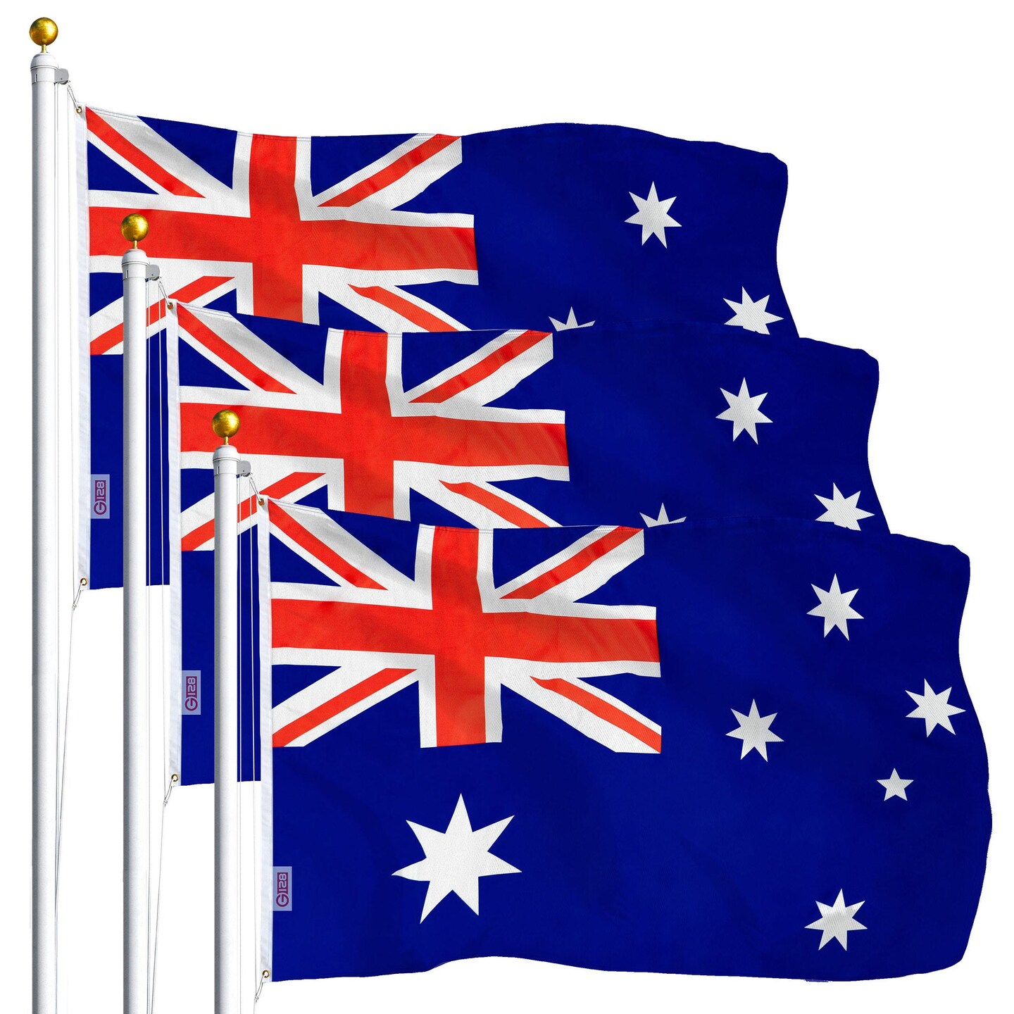 Australia Australian Flag 3x5 Ft 3-Pack Printed Polyester By G128 ...